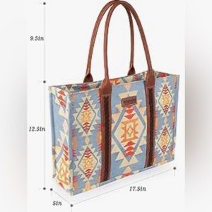 Bags | Nwt Wrangler Tote Bag Western Purses Shoulder Available In Blue ...